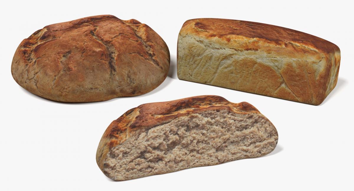 Bread 3d Model